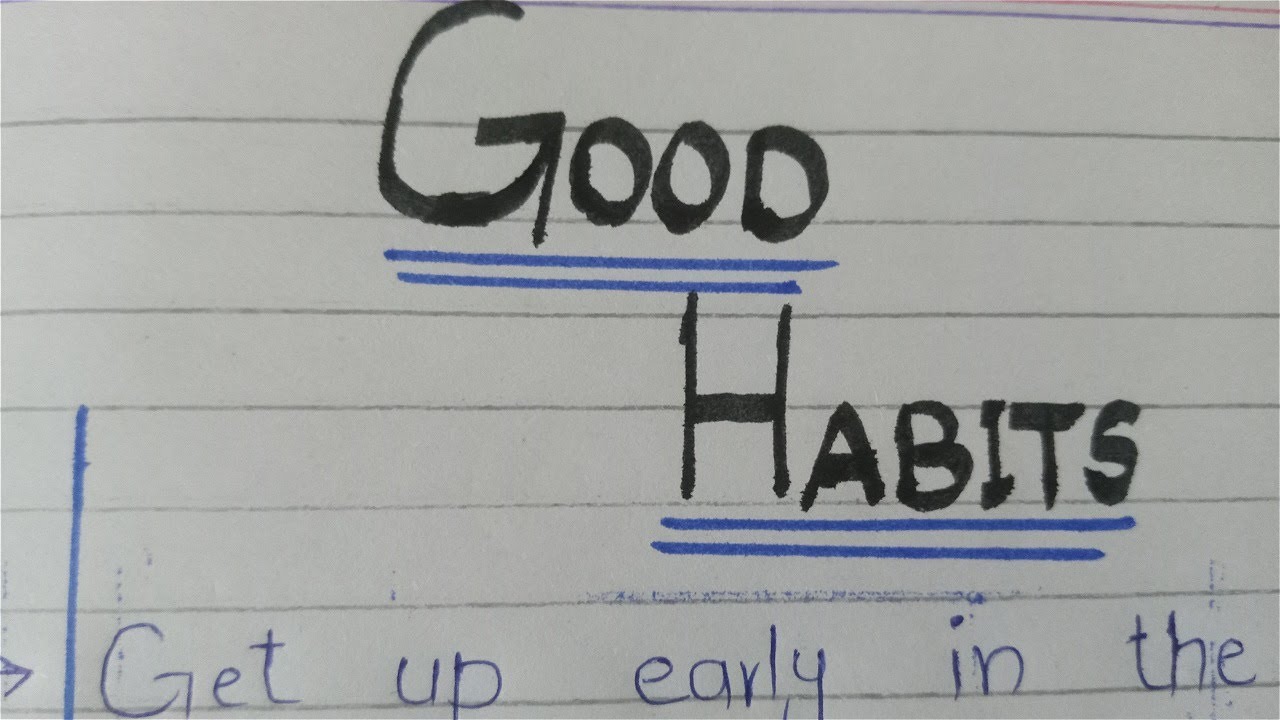 good habits | Academy of alexander |#academy #viralvideos #calligraphy ...