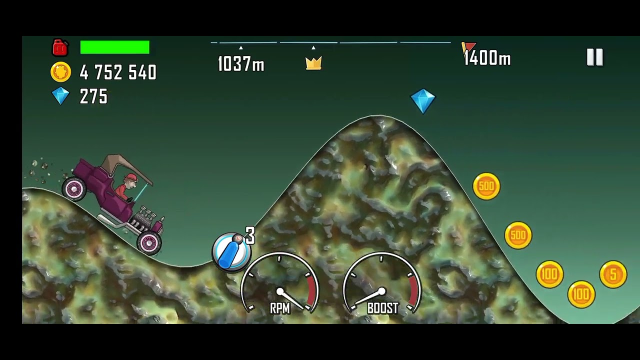 HILL CLIMB RACING ALIEN PLANET 1500 m. RACING,HILL - YouTube
