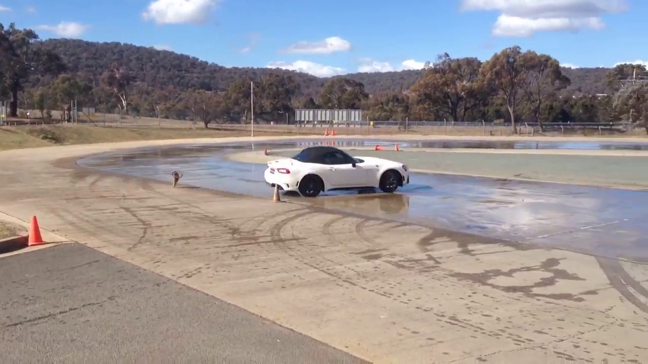 Fiat Abarth 124 Spider. Defensive Driver Training course. - YouTube