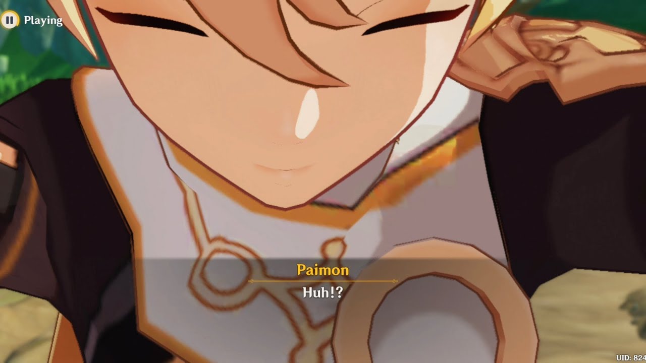 Aether hugs Paimon - YouTube