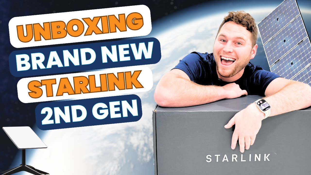 STARLINK SPACEX INTERNET - FULL UNBOXING VIDEO [NEW LATEST GEN] - YouTube