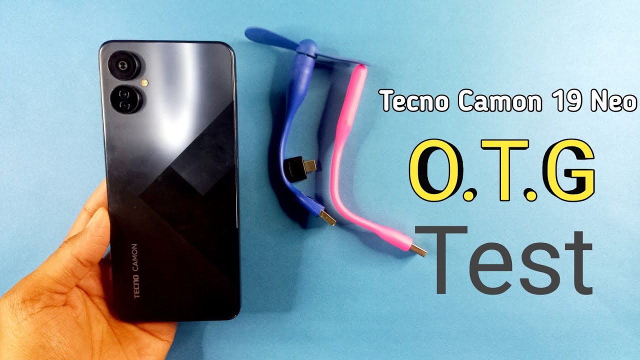 Tecno Camon 19 Neo O.T.G Test | Usb Light | Usb Fan, Otg Setup - YouTube