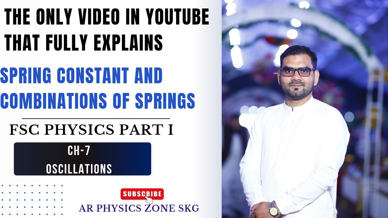 Lecture 3, FSc Physics-I,Spring constant, Combinations of springs ...