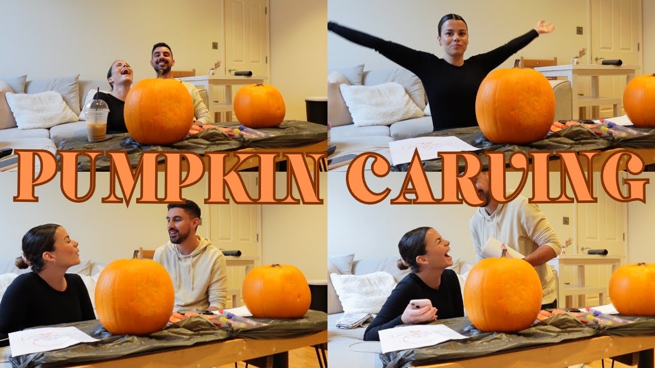 HALLOWEEN VLOG! Pumpkin Carving & TikTok Autumn Baking 🎃 - YouTube