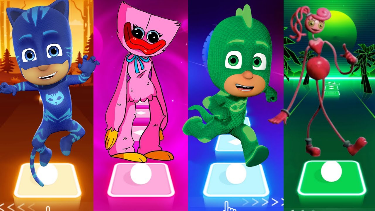 Catboy 🆚 Kissymissy 🆚 Gekko 🆚 Mommylenglong | Tiles Hop EDM Rush - YouTube