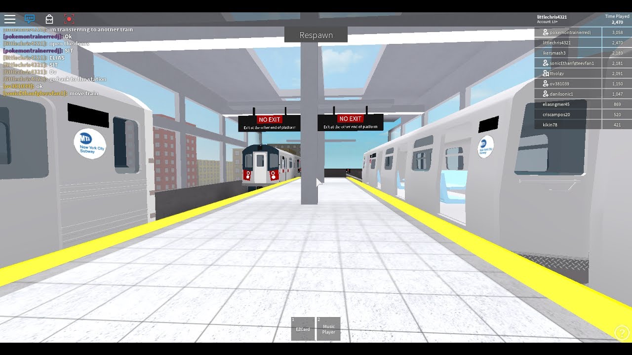 Circling around the Subway Testing Remastered map on an R110A and R160 ...