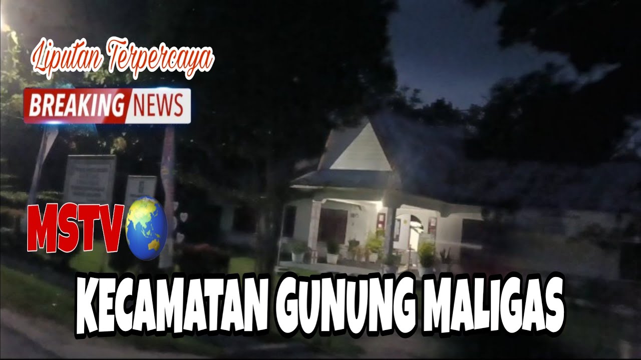 JALAN DARI BAHGUNUNG MENUJU KANTOR CAMAT KECAMATAN GUNUNG MALIGAS - YouTube