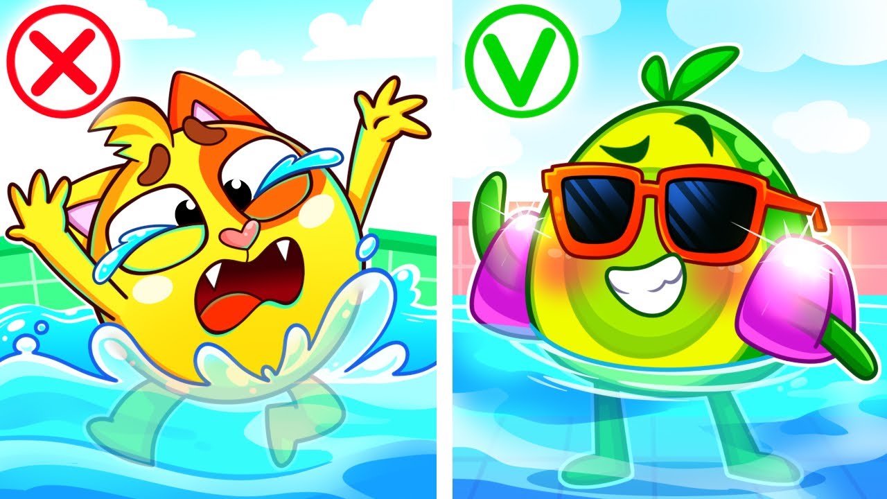 Safety Rules in the Swimming Pool 🌊 🙂+More Funny Cartoons For Kids by ...
