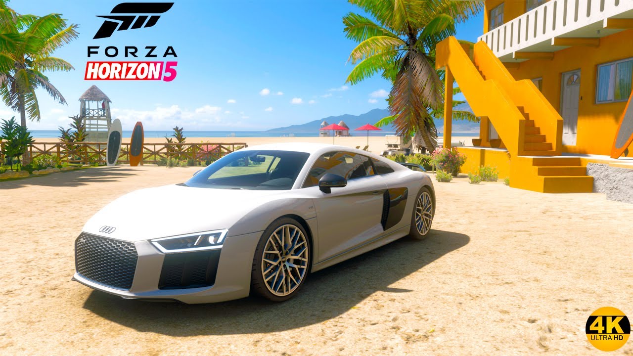 AUDI R8 V10 Plus 2016 - Forza Horizon 5 Gameplay 4K - YouTube