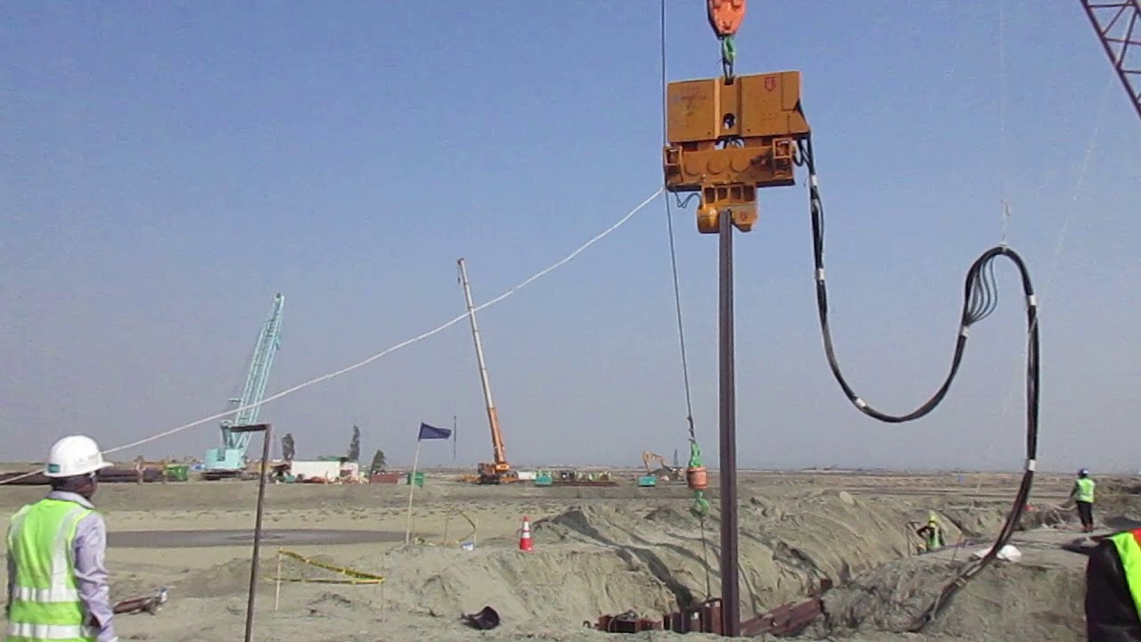 Sheet Pile Drive & Incident - YouTube