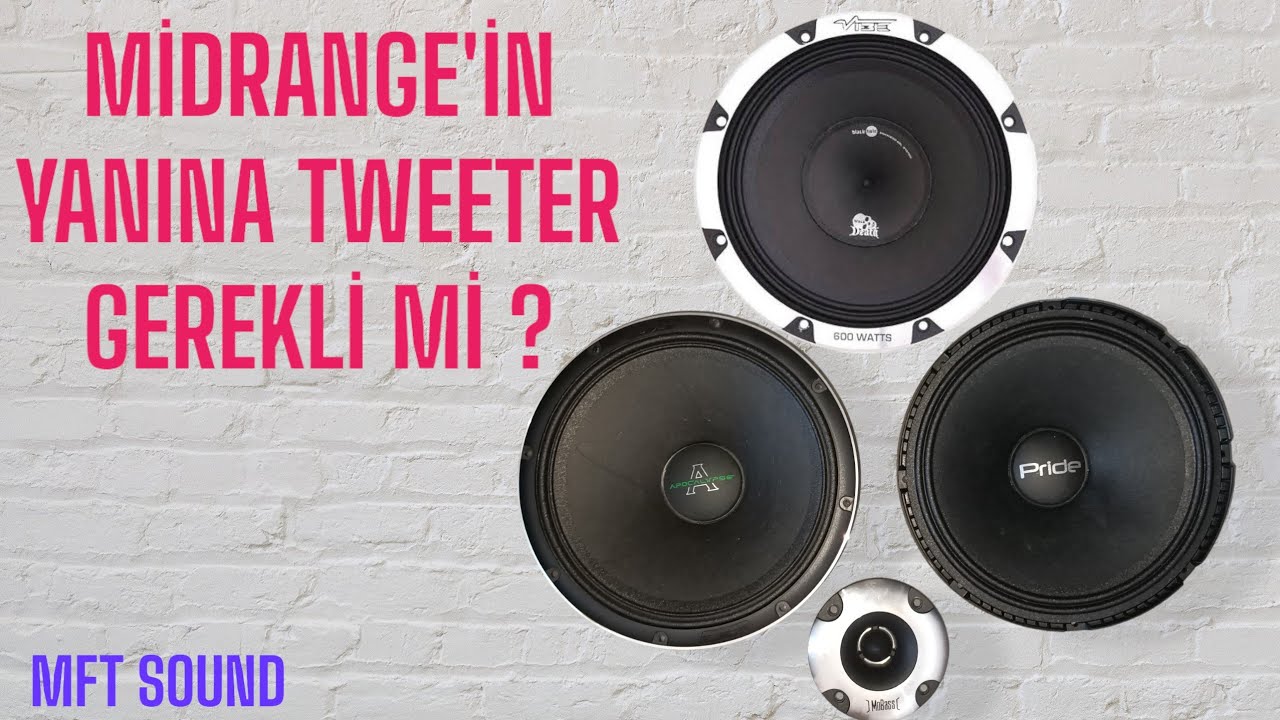 Tweeter Şart mı ? - MİDRANGE Tweeter Kombinasyonu #midbass #tweeter # ...