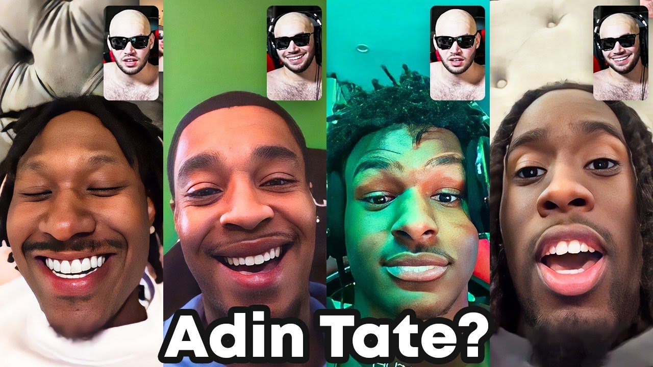 Adin Ross Prank Calls Streamers As Andrew Tate Youtube