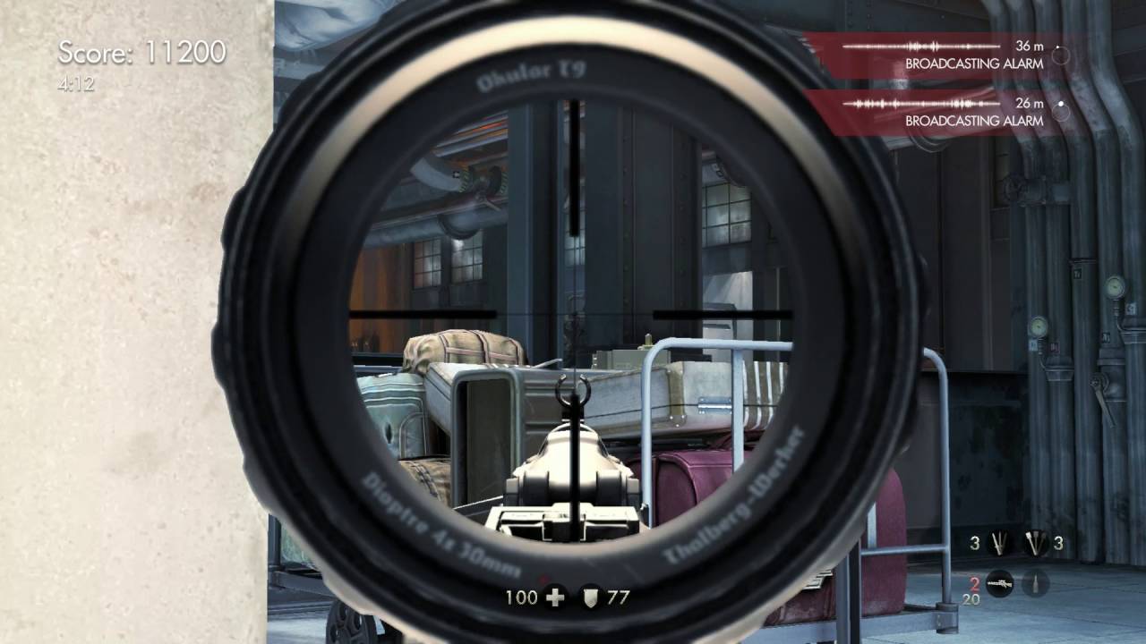 PS4 Wolfenstein: The Old Blood Cable Car Platform Gold challenge - YouTube