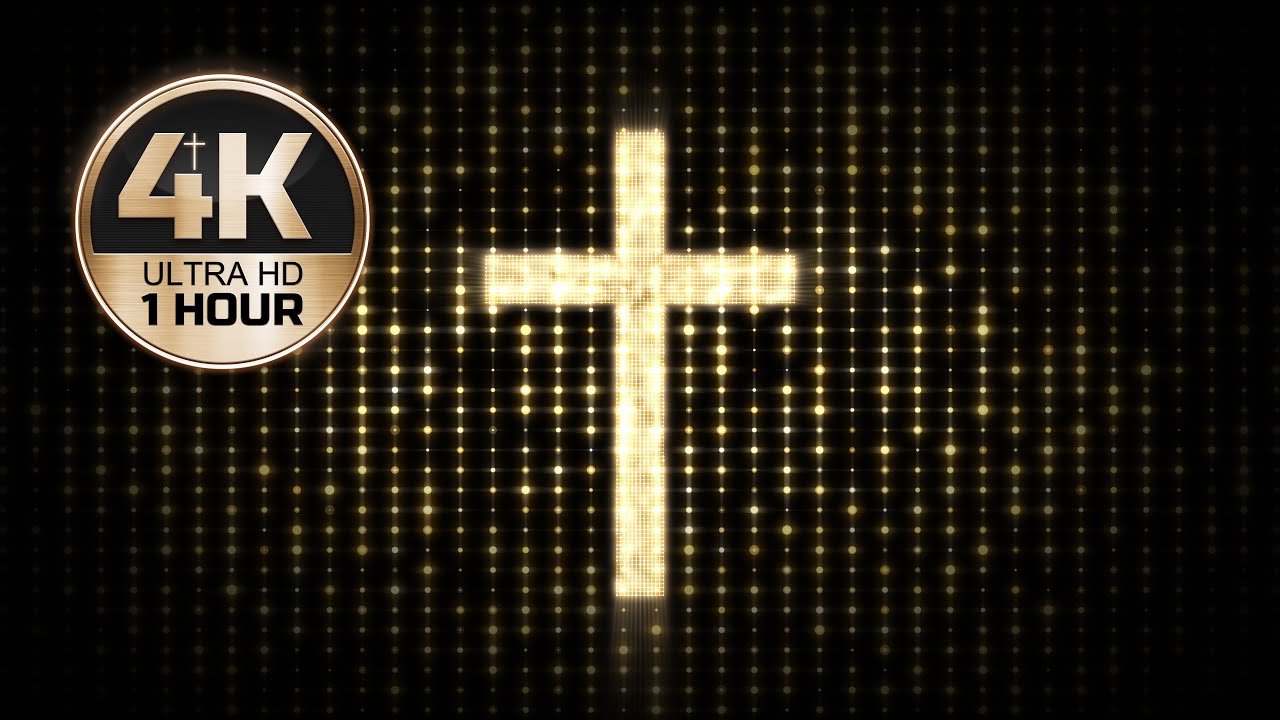 4K Glowing Cross Background Loop - Perfect for Worship, Meditation, and ...