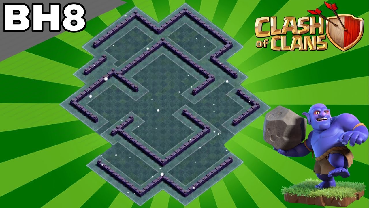 New Best BH8 TROPHY BASE [defense] 2019!!! Builder Hall 8 Base design ...