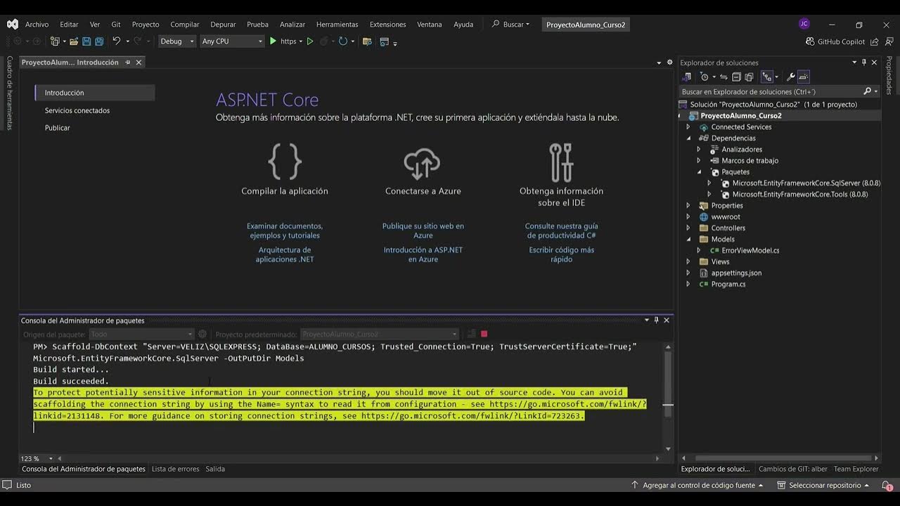 Proyecto Aspnet Core C Uso De Scaffold E Identity Youtube