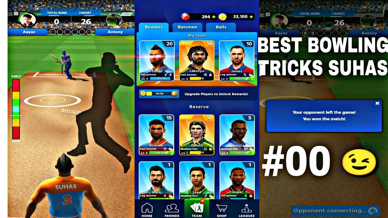 Cricket League Bowling Tricks Miniclip Gameplay //Cricket League ...