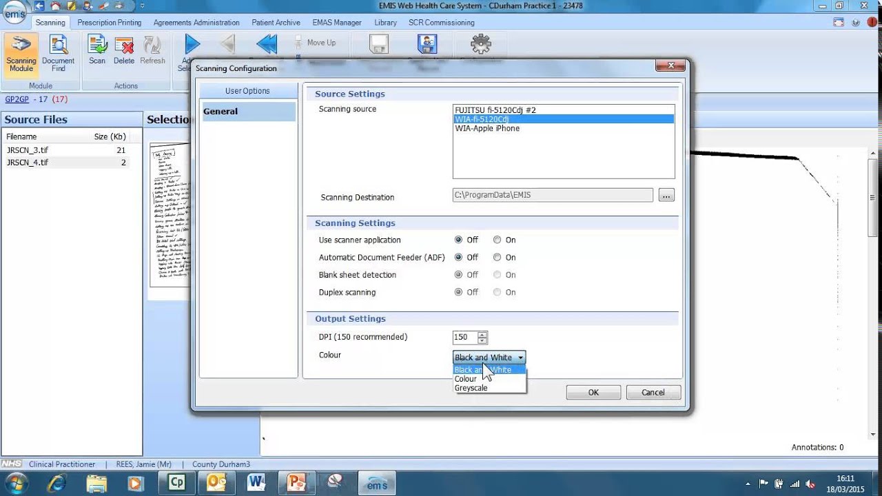 setting up a scanner in emis web - YouTube