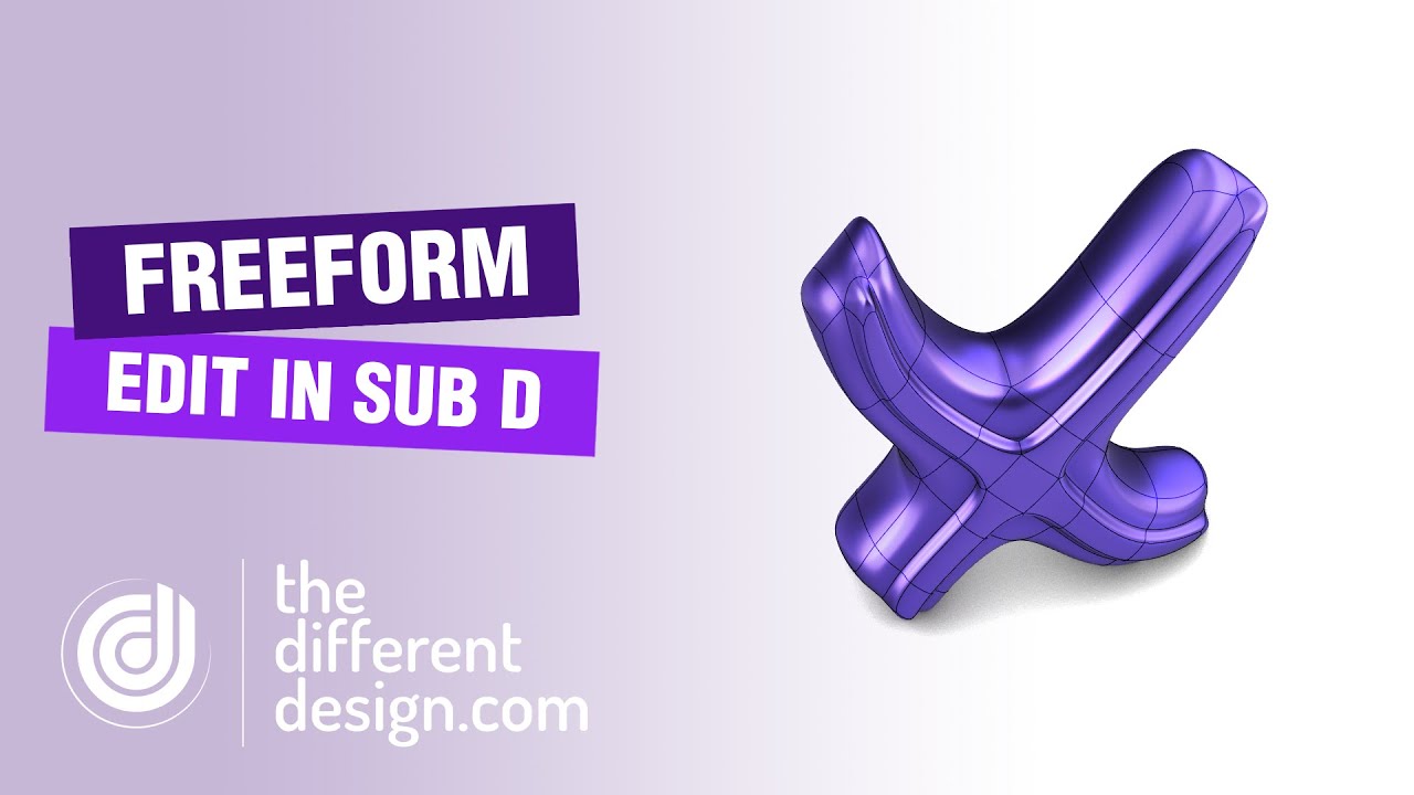How to Freeform Edit Sub D Geometries in Rhino - YouTube