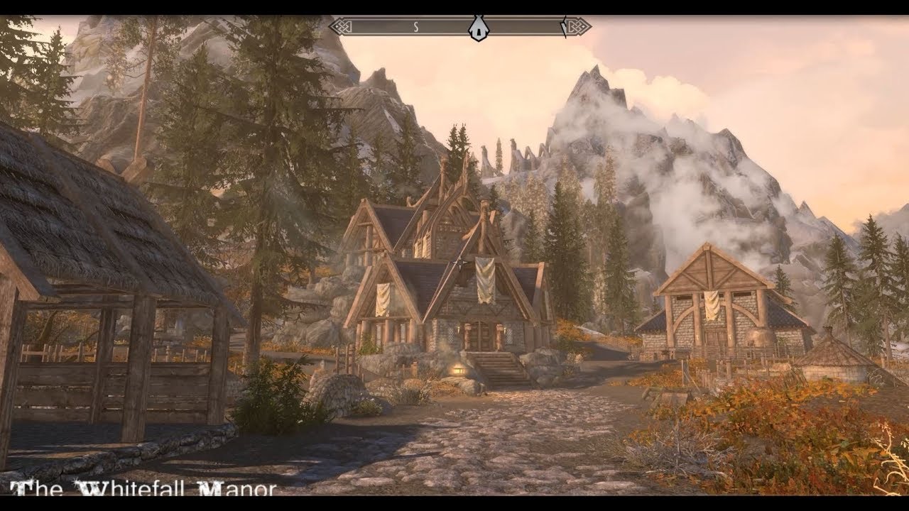 The Whitefall Manor - Skyrim Special Edition House Mod - YouTube