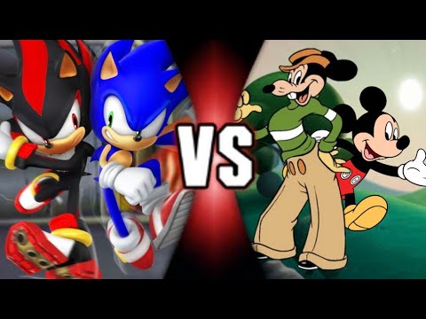 mugen sonic/shadow vs Mickey mouse/Mortimer mouse - YouTube