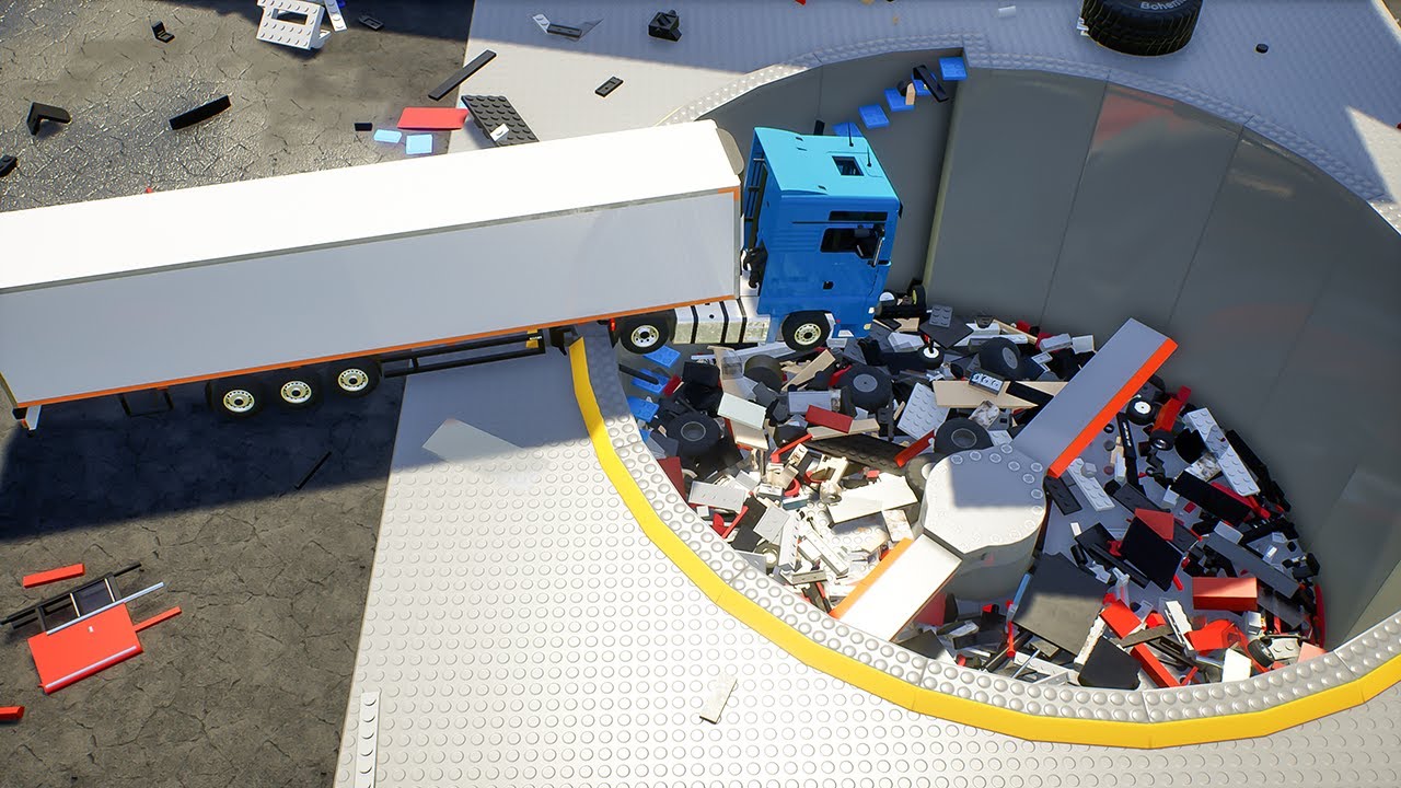 Lego Cars vs Shredding Pit 4 | Brick Rigs - YouTube