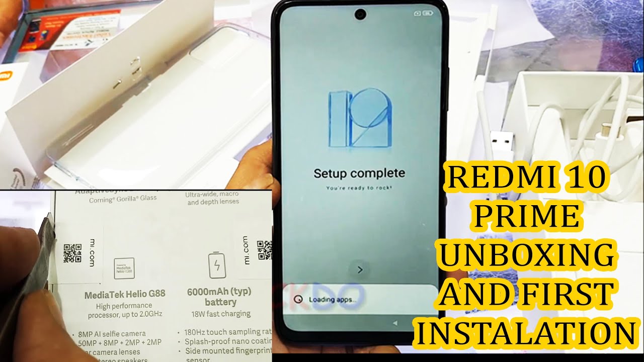 Redmi 10 Prime Unboxing and First Instalation - YouTube