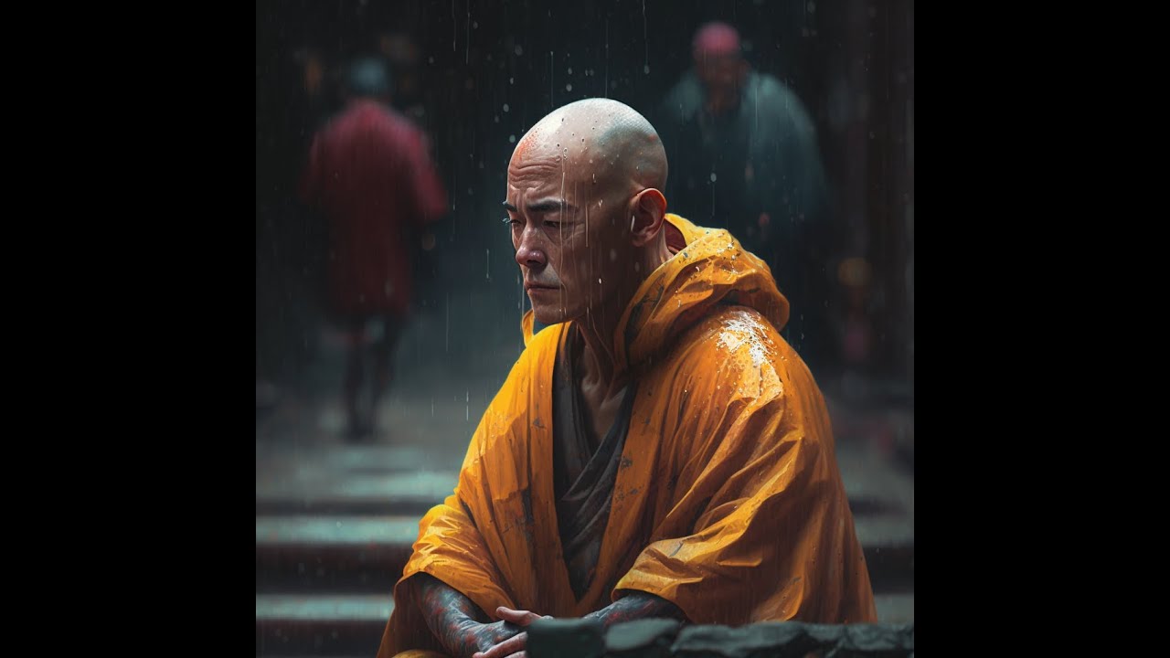 A Rainy Day in Shaolin...Soothing Rain meditation...sleep in 5 mins ...