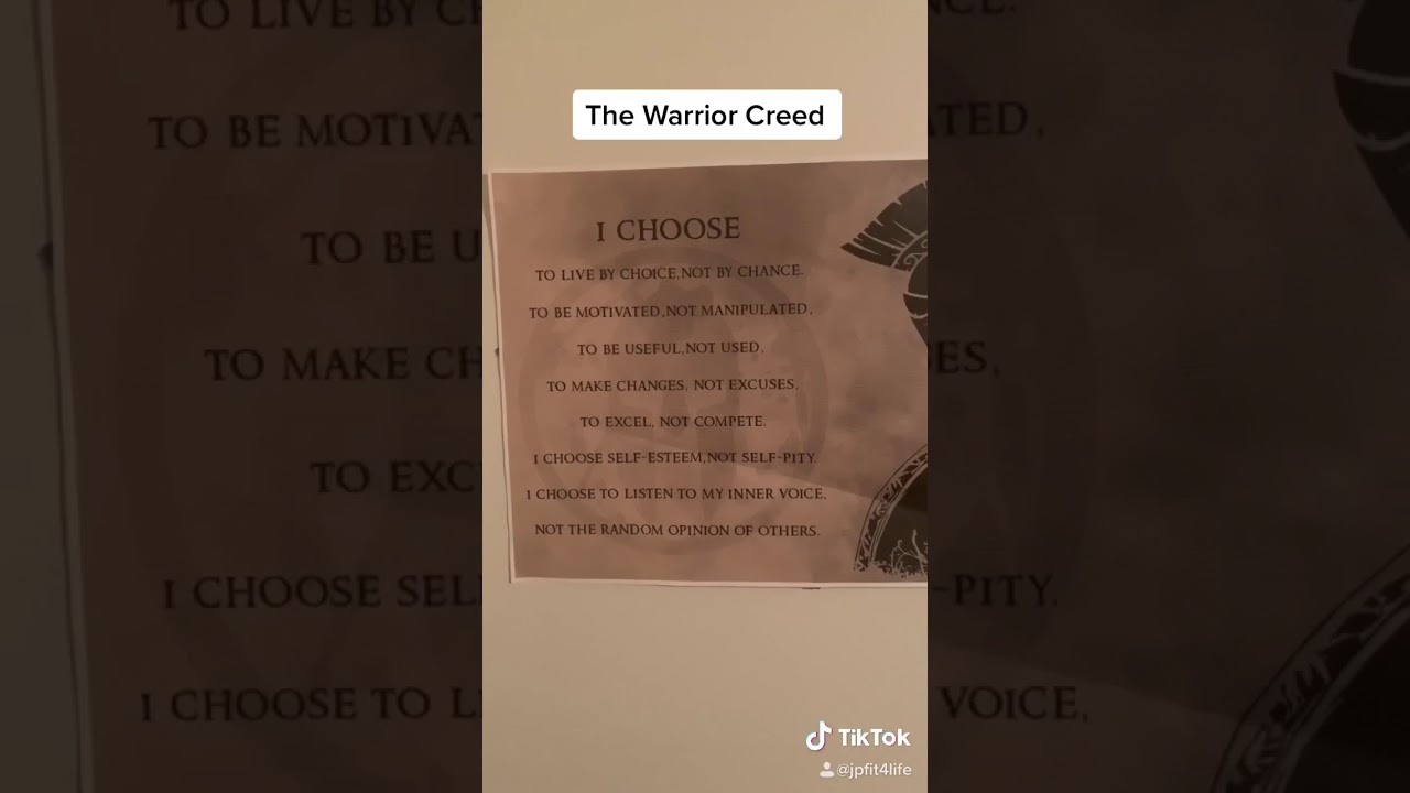 The Warrior Creed - YouTube
