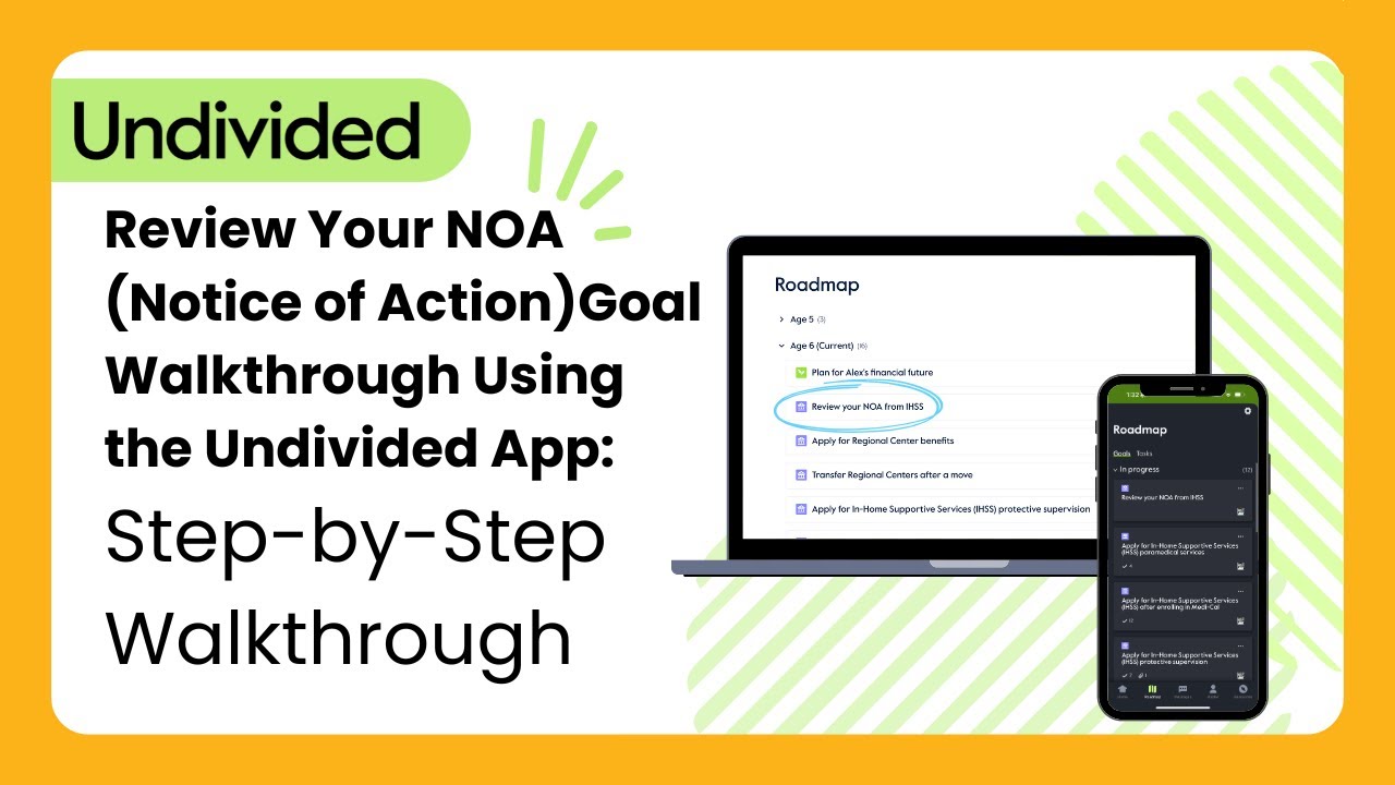 Review Your NOA (Notice of Action) Goal Walkthrough Using Undivided App ...