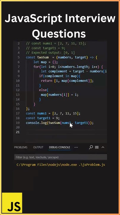Two Sums- LeetCode | #leetcode #coding #javascript - YouTube