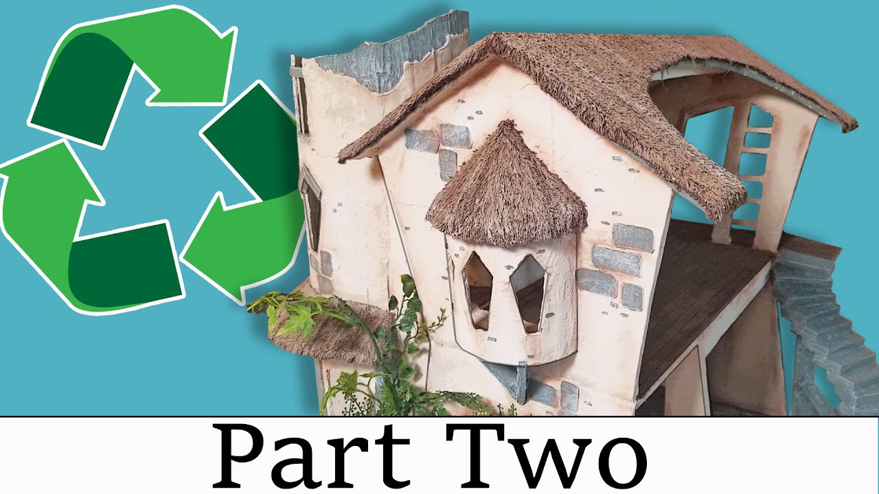 DIY Cardboard House!! Part 2 - YouTube