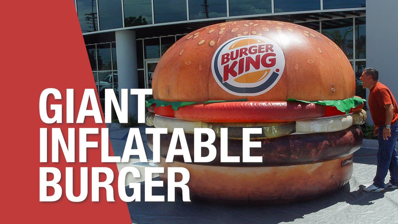 Giant Inflatable Burger - YouTube