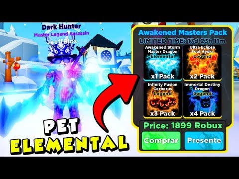 COMPREI O AWAKENED MASTERS PACK E FIZ MUITOS PETS ELEMENTAL NO NINJA ...