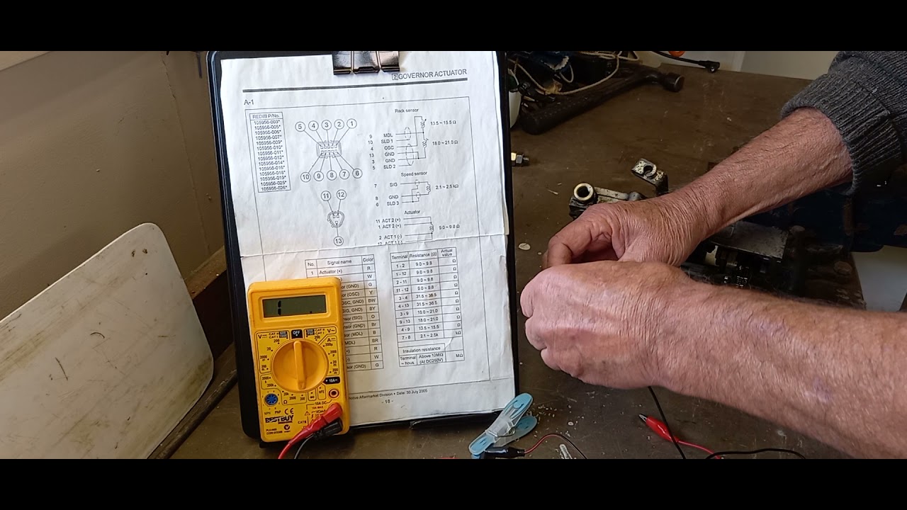 Electronic Governor resistance test TICS pump Bosch / Zexel. - YouTube