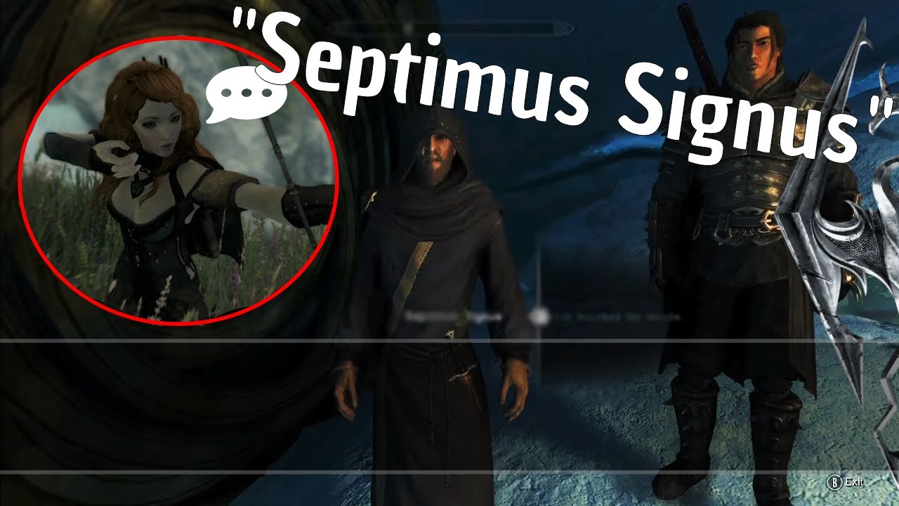Skyrim Anniversary Edition | Auri & Skyrim Followers React to Septimus ...