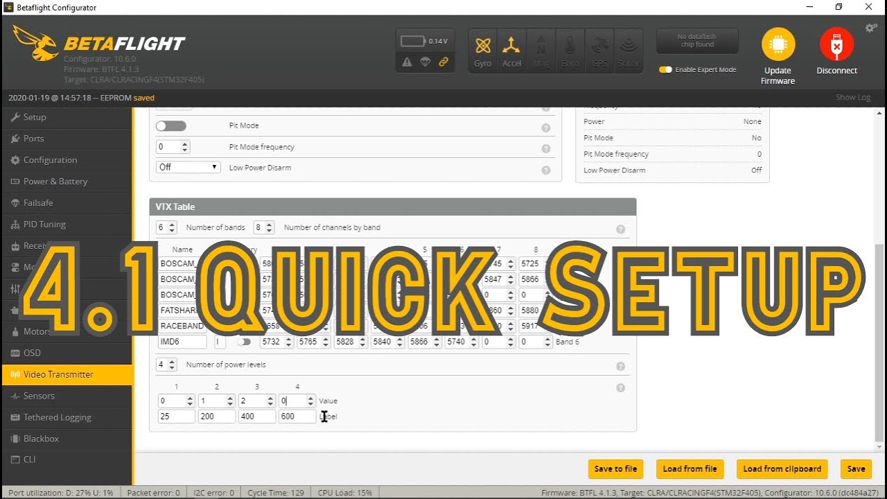 Betaflight 4 1 Setup Guide - YouTube