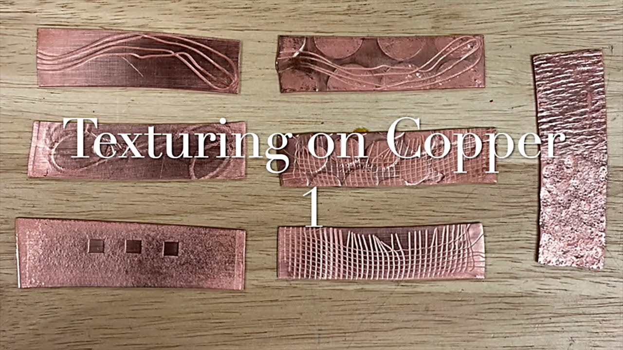 Texturing on Copper 1 - YouTube