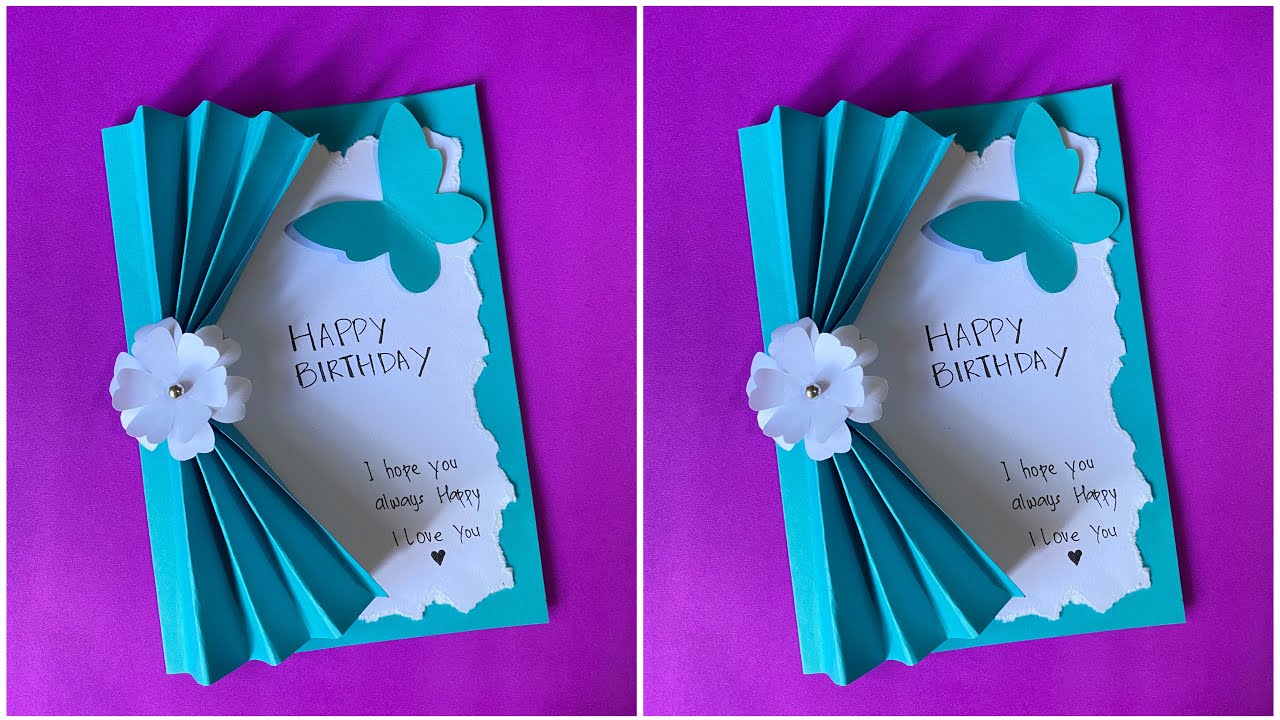 How To Make Easy Birthday Card Beautiful Birthday Card Kartu Ucapan How To Make Easy Birthday Card Beautiful Birthday Card Kartu Ucapan
