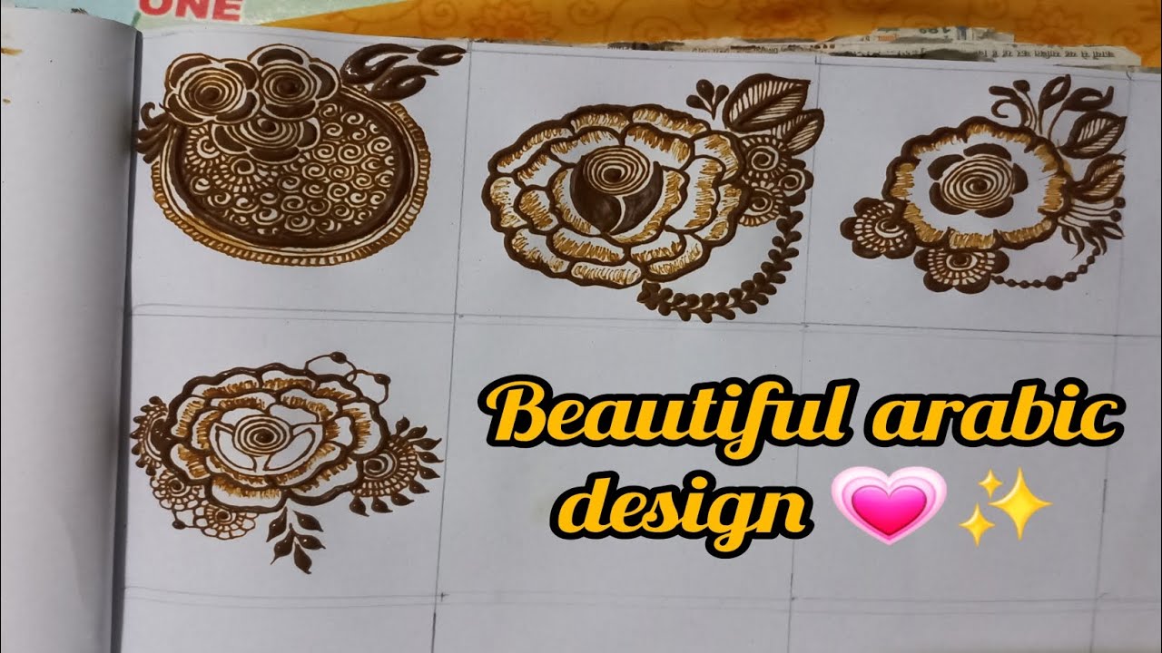 beautiful arabic design #arabic flower design #hennadesign #mehndi ...