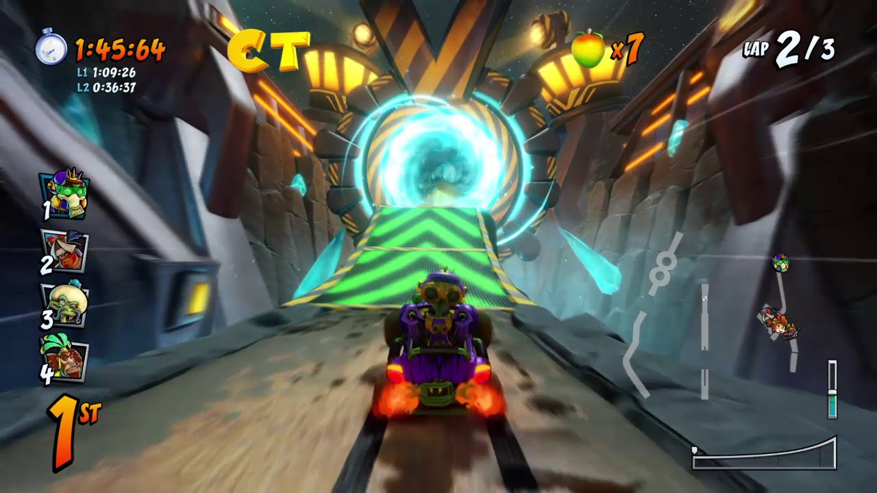 Crash Team Racing Nitro Fueled - Hyper Spaceway CTR Challenge - YouTube