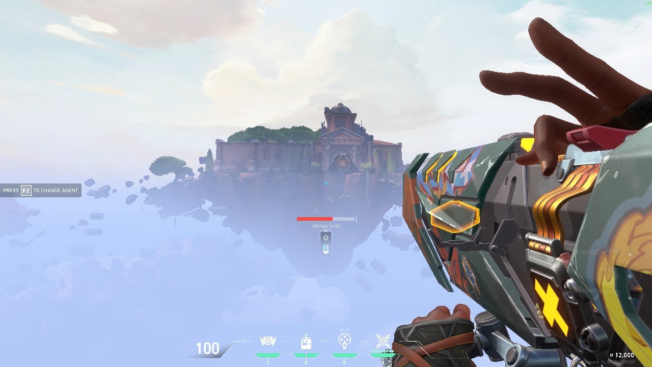 shooting the portal with raze's ult in the range - YouTube