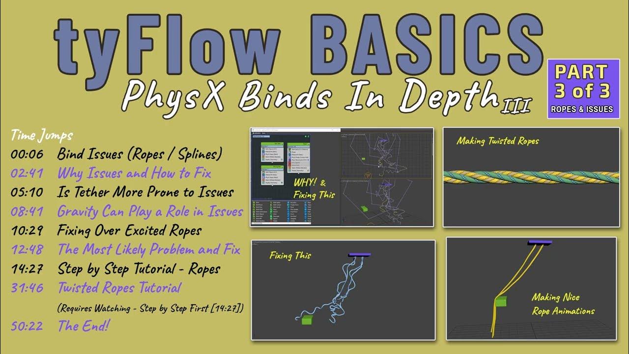 17 - tyFlow PhysX Binds Operator Explained - Part 03 - YouTube