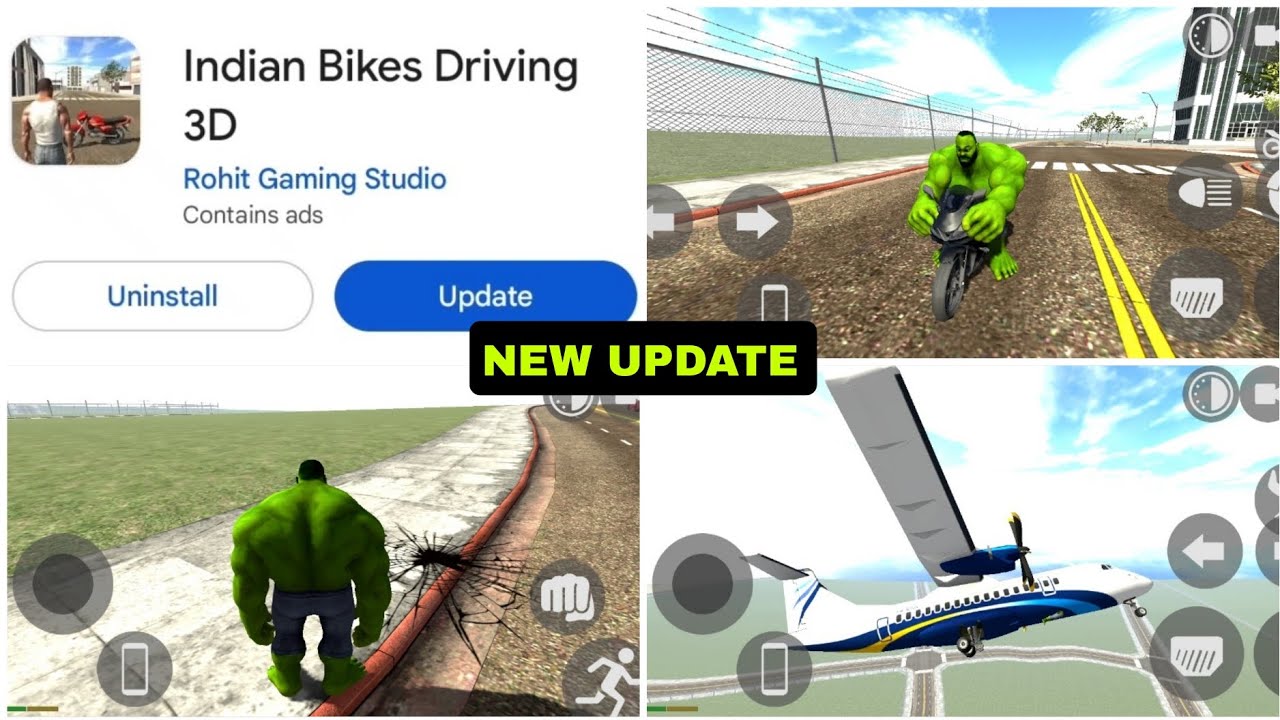 NEW UPDATE ! INDIAN BIKE DRIVING 3D 😎♥️😈#indianbikedriving3d - YouTube