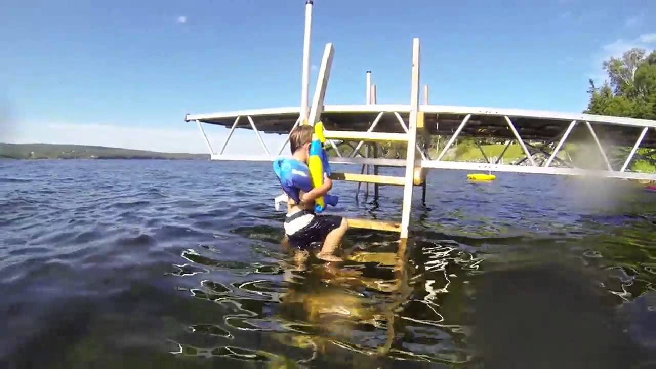 Blake Swimming - (August 2015 Age 2) - YouTube