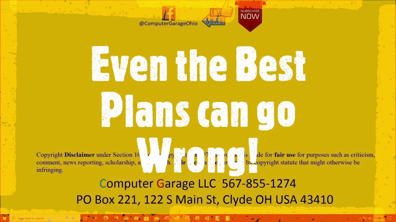 Even the Best Plans go Wrong - YouTube