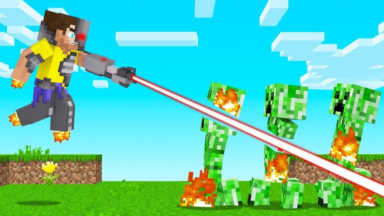 I Turned Into A CYBORG In MINECRAFT! (Overpowered) - YouTube