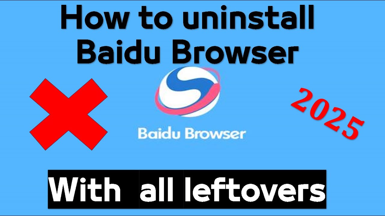 how to uninstall baidu browser - YouTube