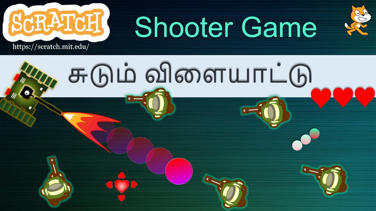 How to Make a Shooter Game in Scratch - சுடும் விளையாட்டை Scratch-ல் ...