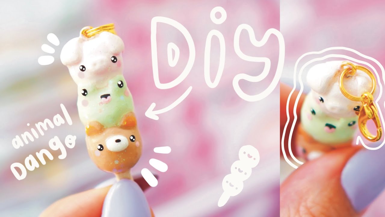 making an animal dango charm. - YouTube